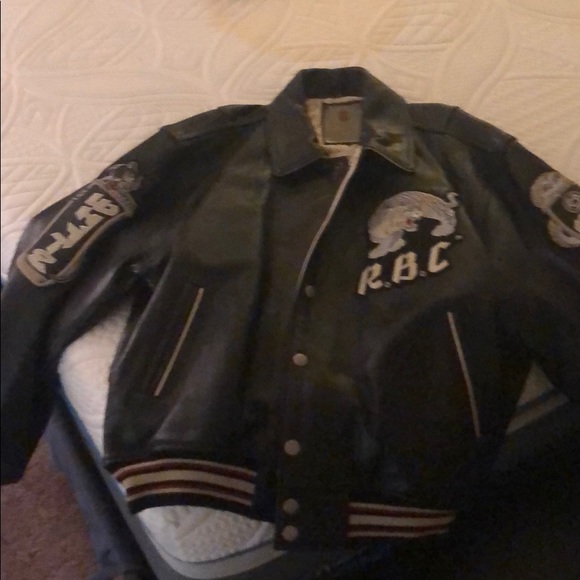 Jackets & Coats | Leather Xxl Rbc Varsity Jacket Like New | Poshmark